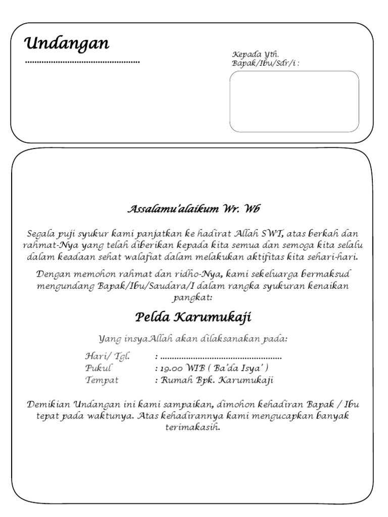 Undangan Pengajian | PDF | Agama & Spiritualitas