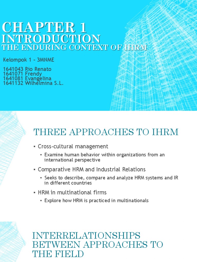 Introduction To IHRM | PDF | Human Resource Management | Behavioural ...