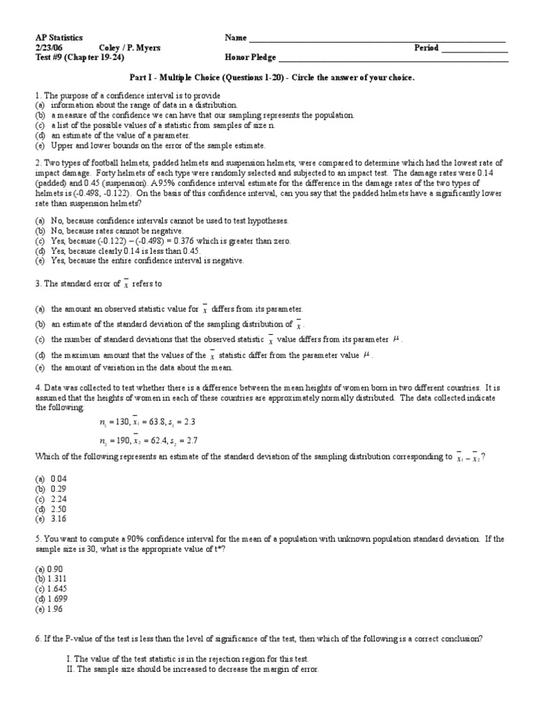 Mayor's Support Test Power Analysis | PDF | Statistical Hypothesis ...