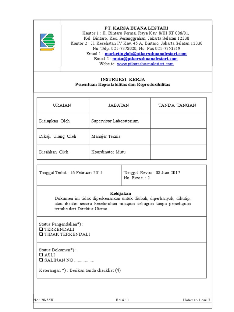 IK-20-5. Repetaabilitas Dan Reprodusibilitas - Rev. Virda | PDF
