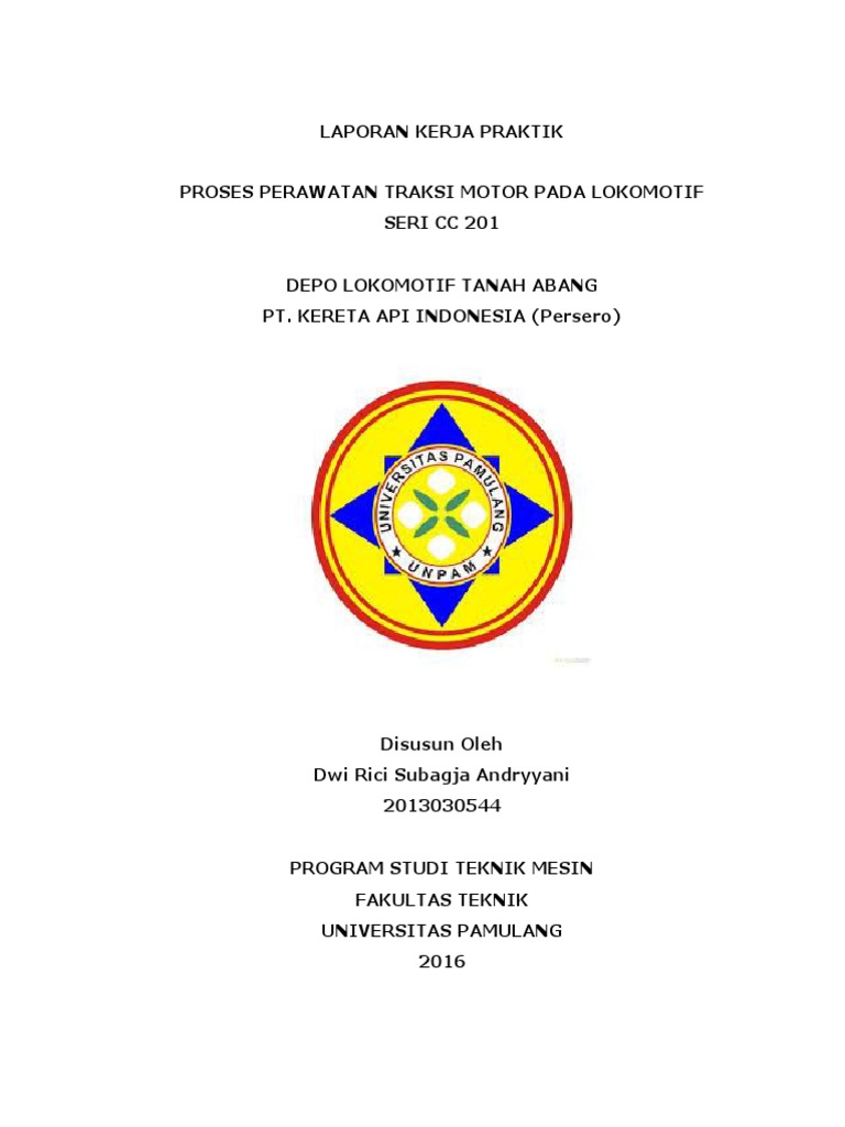 Perawatan Traksi Motor Lokomotif CC 201 | PDF | Teknologi & Rekayasa