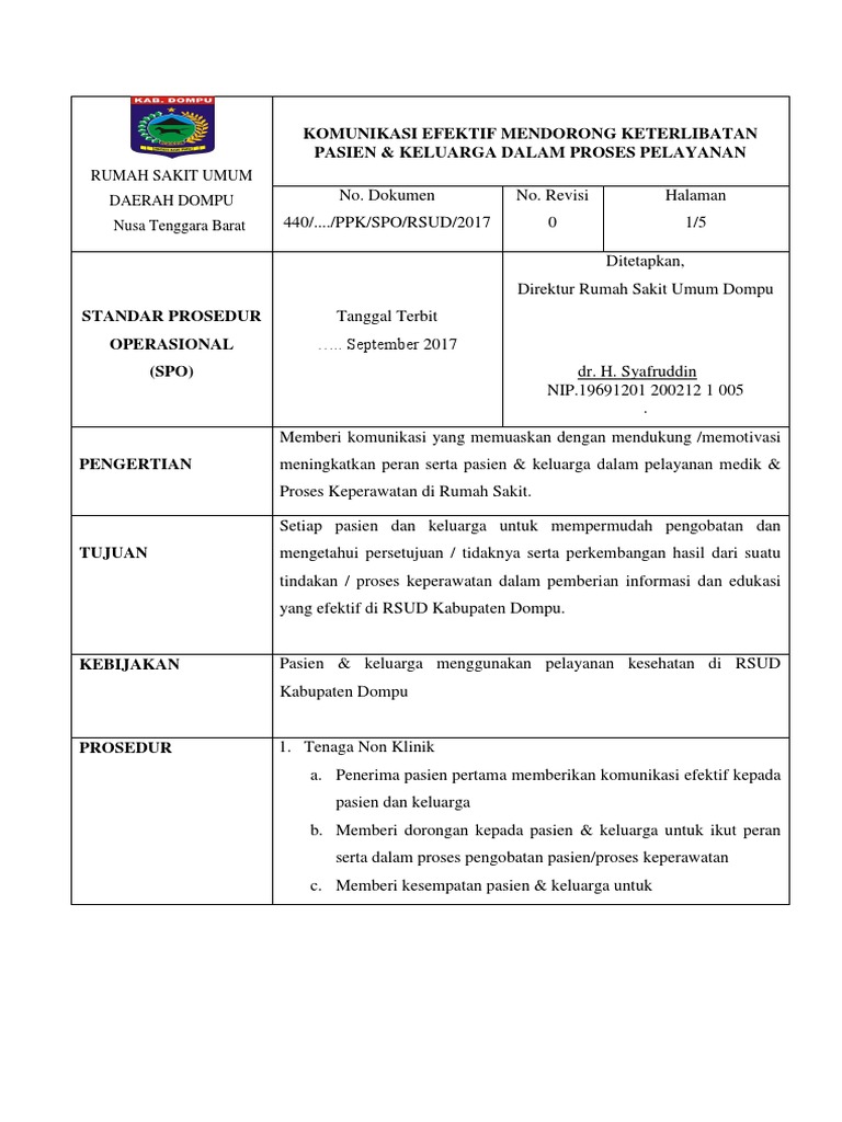 Spo Komunikasi Efektif | PDF