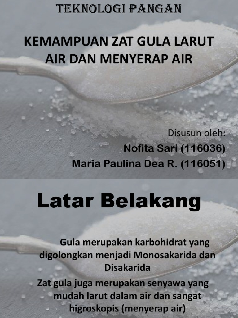 TP Kelarutan Gula | PDF