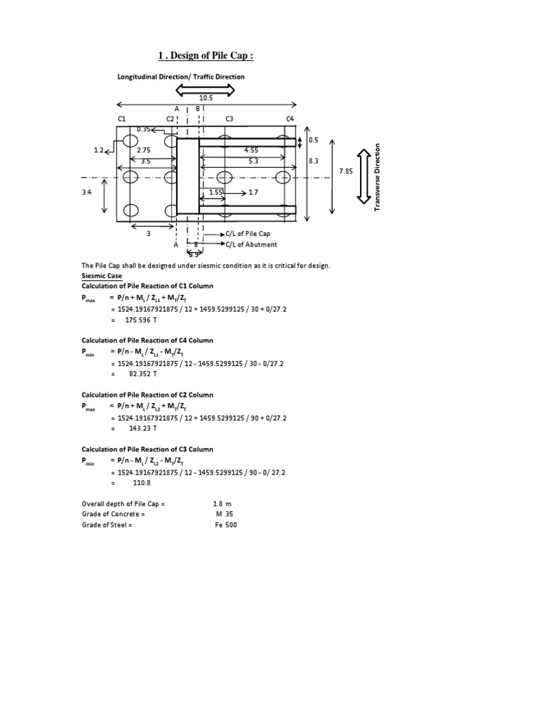 RCC Detail Design of Abutment and Pier | Deep Foundation | Structural Load