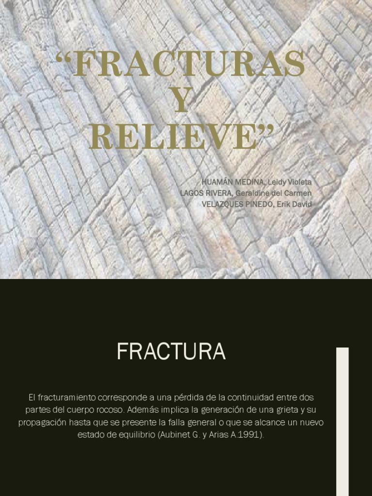 Fracturas y Relieve | PDF | Falla (geología) | Estrato