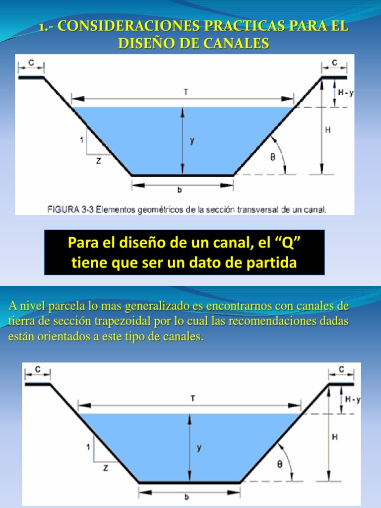 Consideraciones Practicas Para El Diseño De Un Canaldocx Descarga Hidrología Tierra