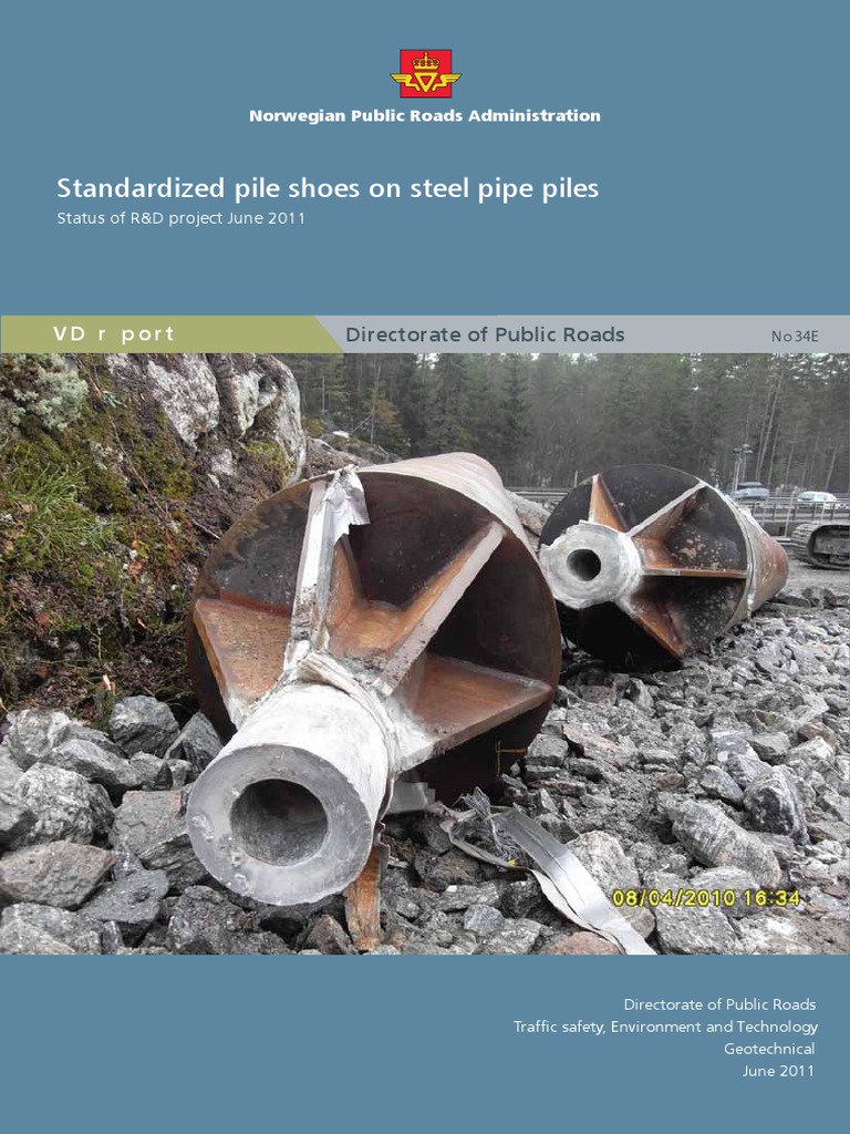 Standardized Pile Shoes on Steel Pipe Piles
