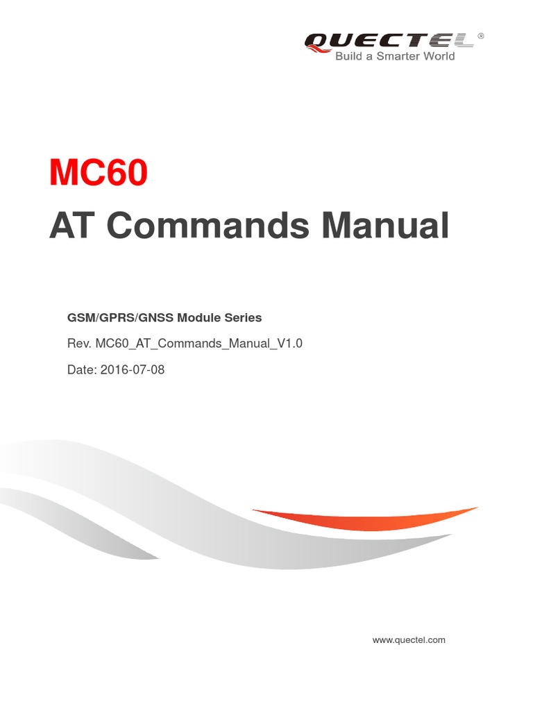 Quectel MC60 at Commands Manual V1.0 | PDF | Subscriber Identity Module | General Packet Radio ...
