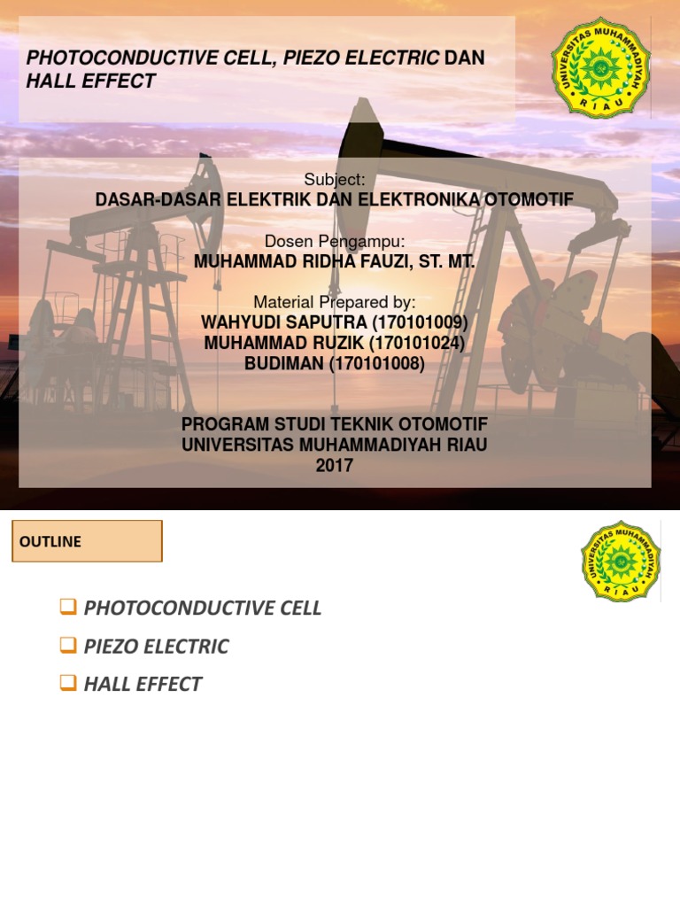 Photoconductive Cell, Piezo Electrik and Hall Effect | PDF