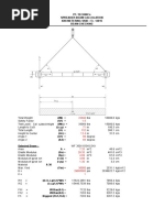 Spreader Bar Calculation PDF | PDF | Beam (Structure) | Bending