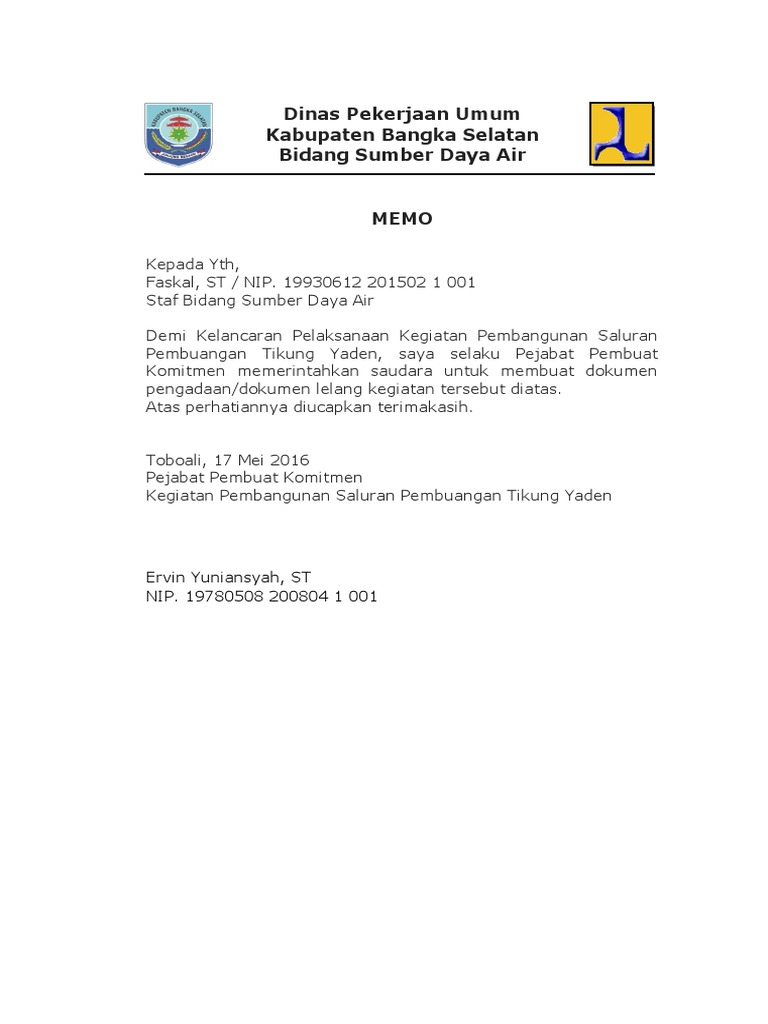 Contoh Memo | PDF | Sains & Matematika