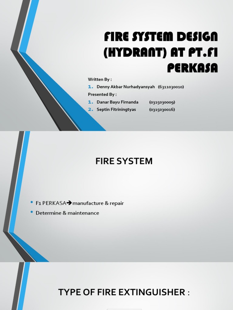 Fire System Design (Hydrant) at PT | PDF | Nature | Nature