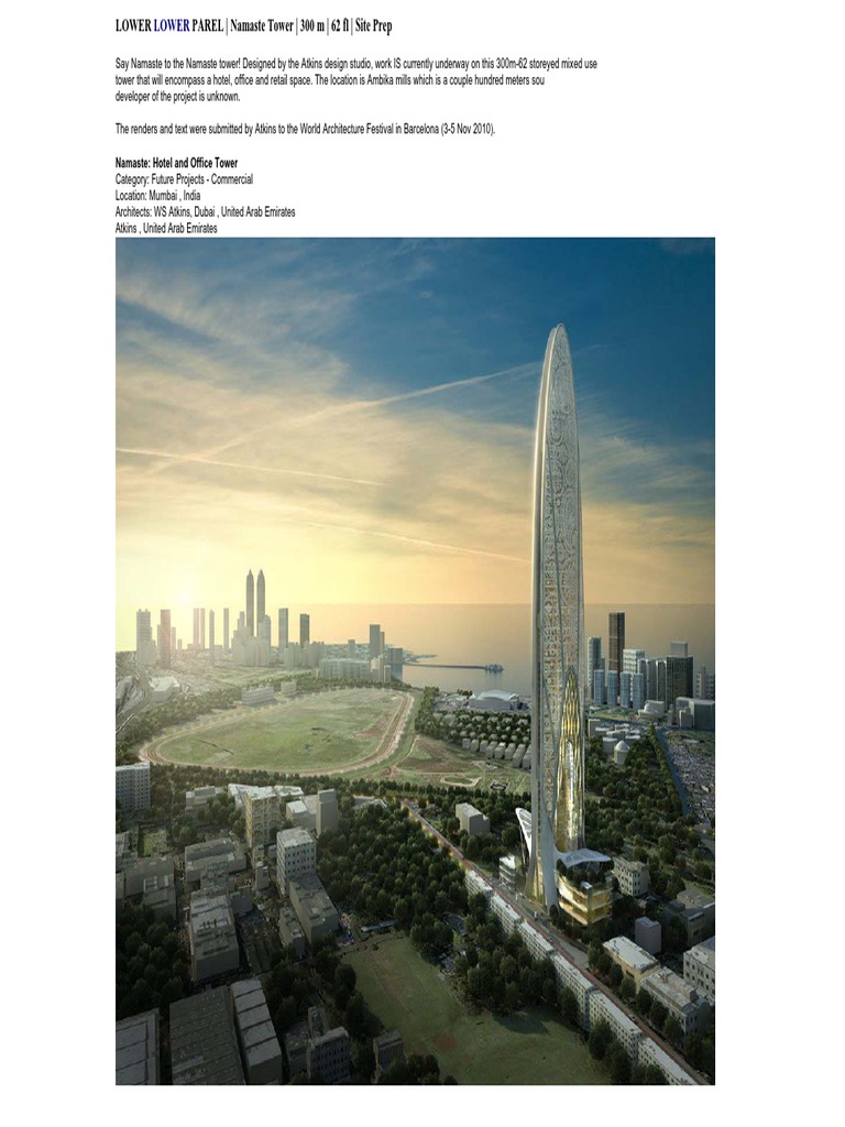 MUMBAI Namaste Tower 300 M 62 FL | PDF | Energy And Resource | Nature