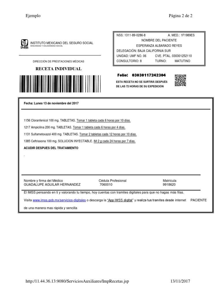 Receta Imss | PDF