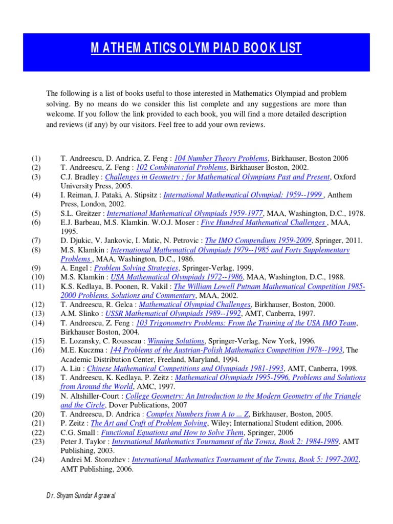 Book List PDF | PDF