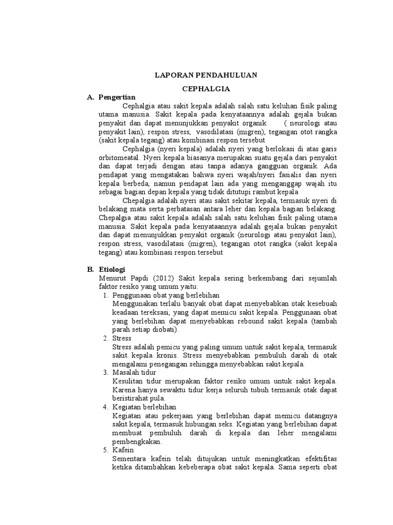 LP Chepalgia | PDF | Sains & Matematika