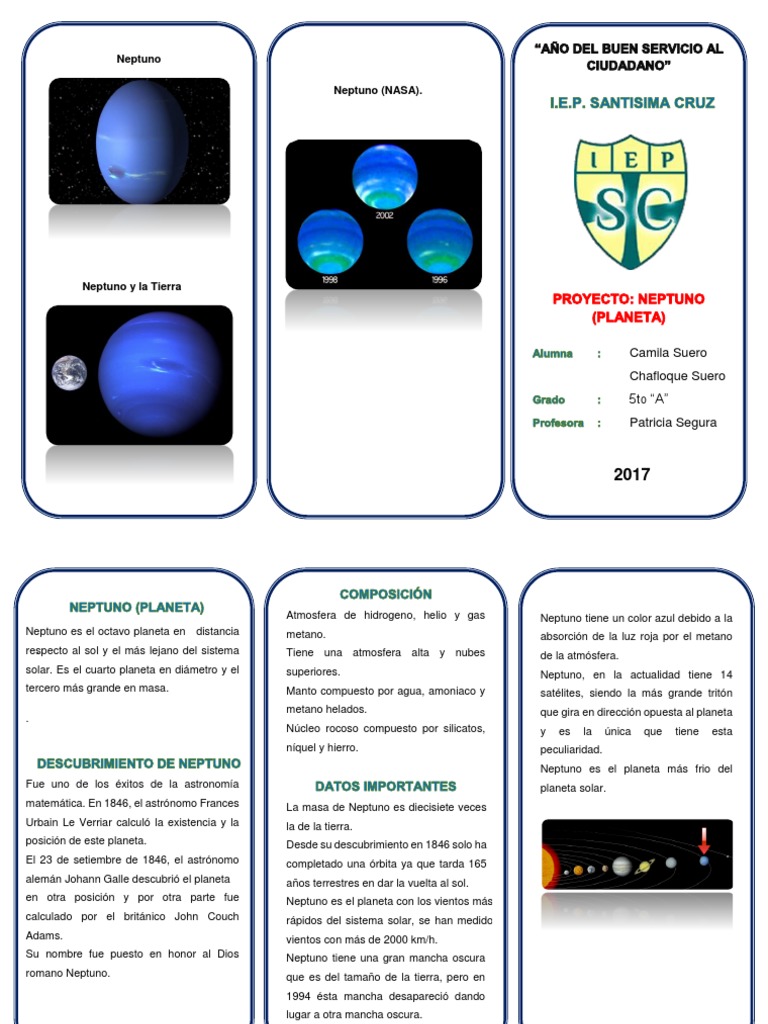triptico CHICO (1).docx | Neptuno | Planetas