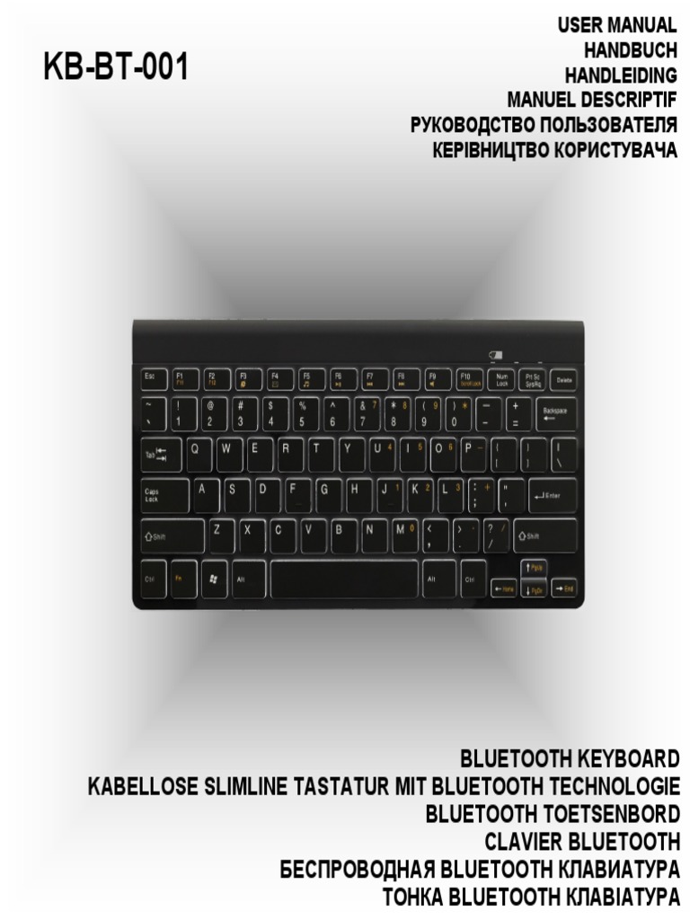 Maxxter Bluetooth Keyboard Manual | PDF | Computer Keyboard | Personal ...