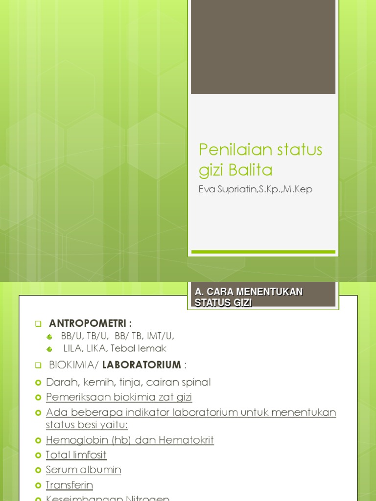 Penilaian Status Gizi Balita | PDF