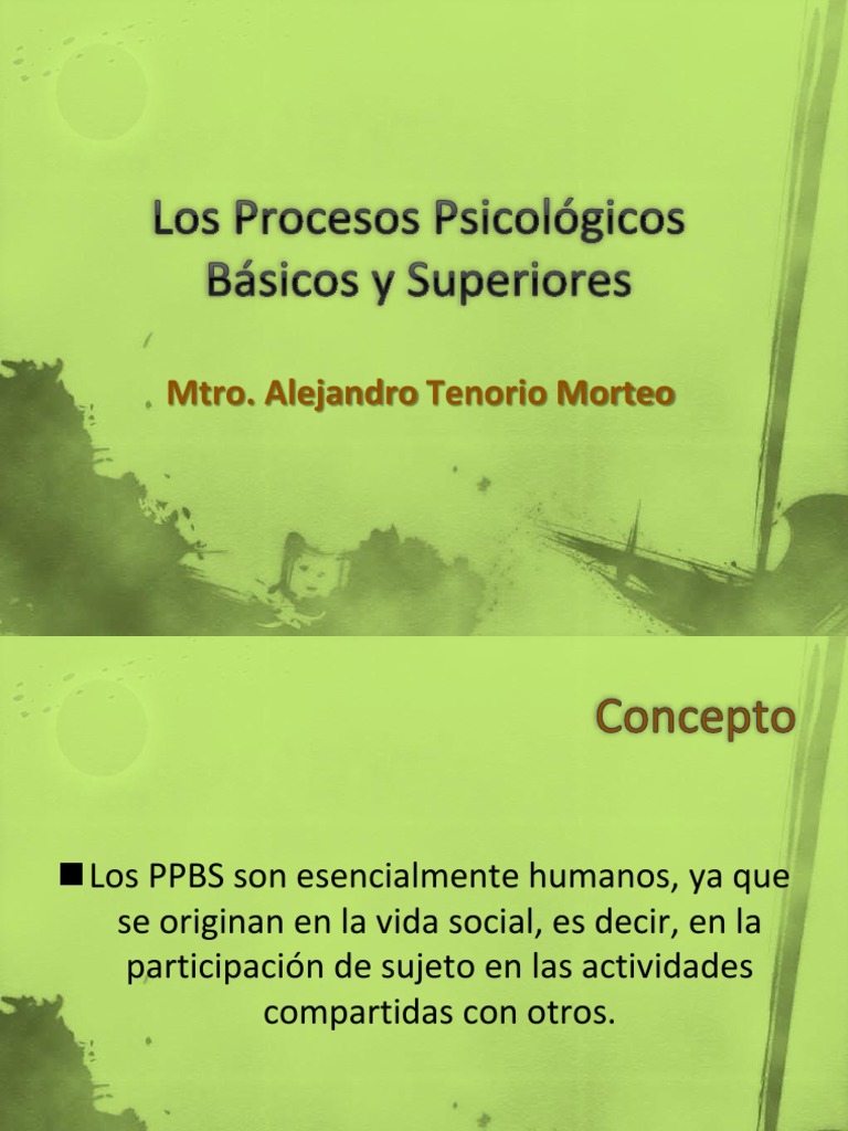 Los Procesos Psicológicos Bàsicos y Superiores | Memoria | Psique ...