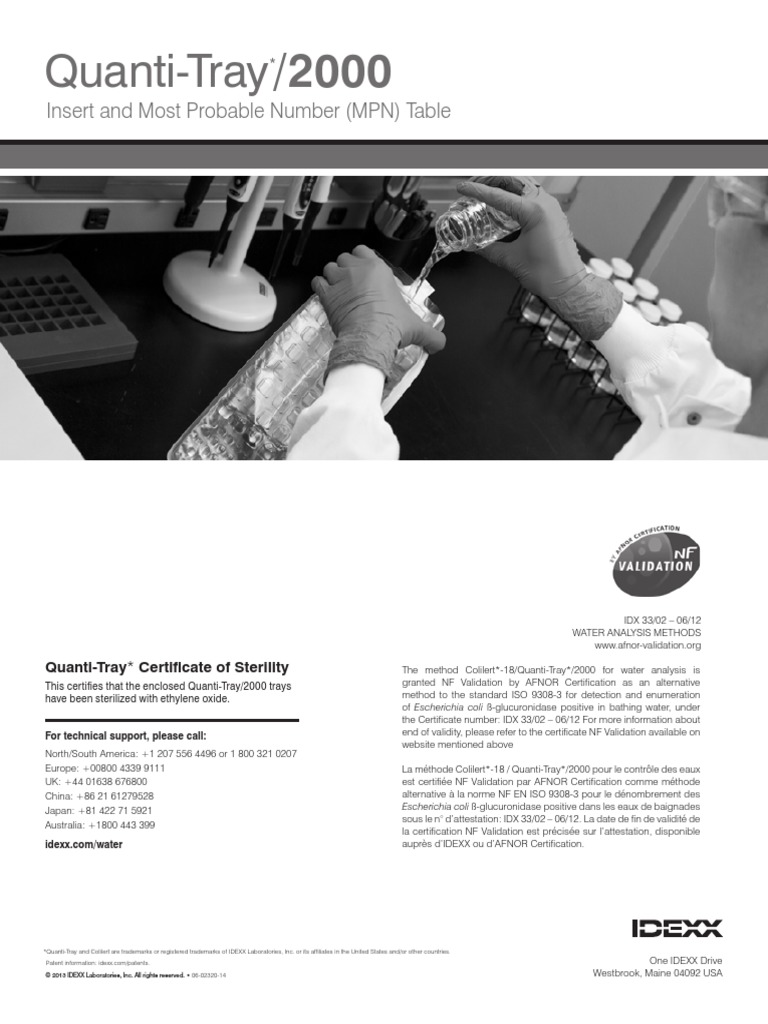 Quanti Tray 2000 Procedure en | Download Free PDF | Science ...