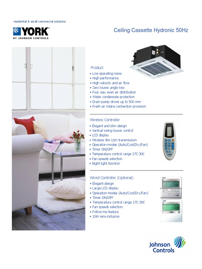 Hydronic Ceiling Cassette Units Overview | PDF | Heating, Ventilating ...