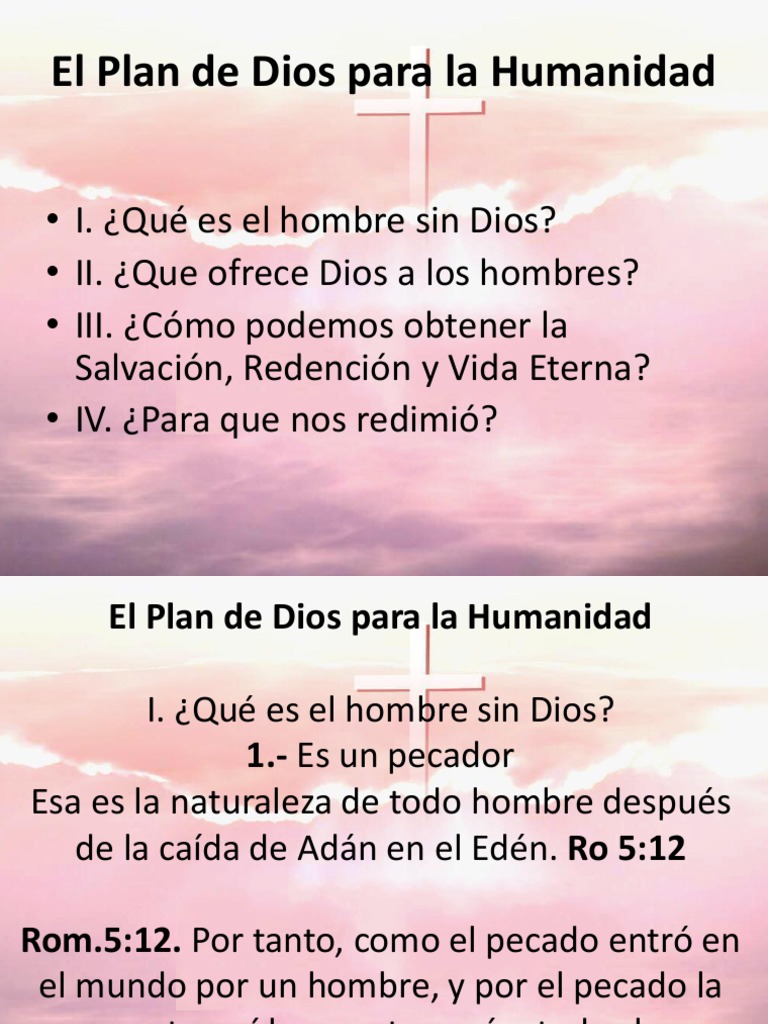 El Plan de Dios para La Humanidad | PDF | Dios en el cristianismo ...