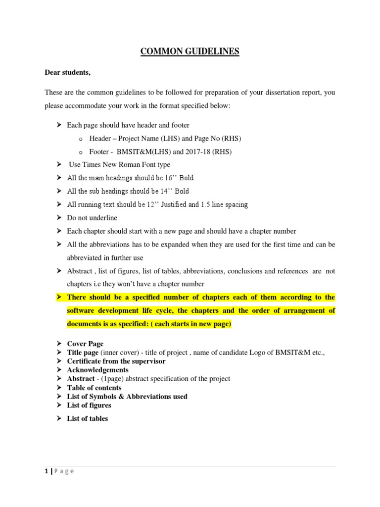 Common Guidelines: Dear Students | PDF | System | Networking Standards