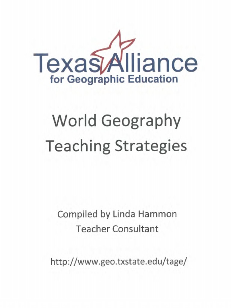 World Geography Teaching Strategies | PDF