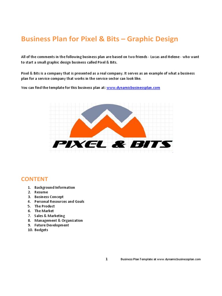 Pixel Bits Business Plan Example PDF | PDF