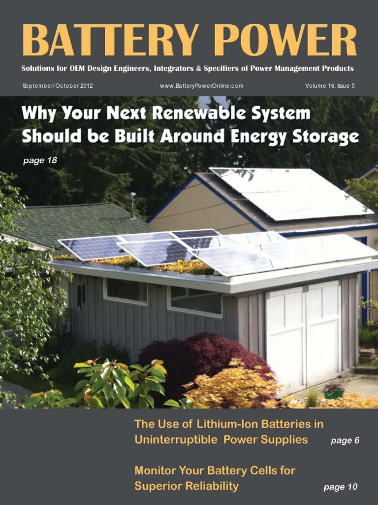 Battery Power | PDF | Battery (Electricity) | Rechargeable Battery