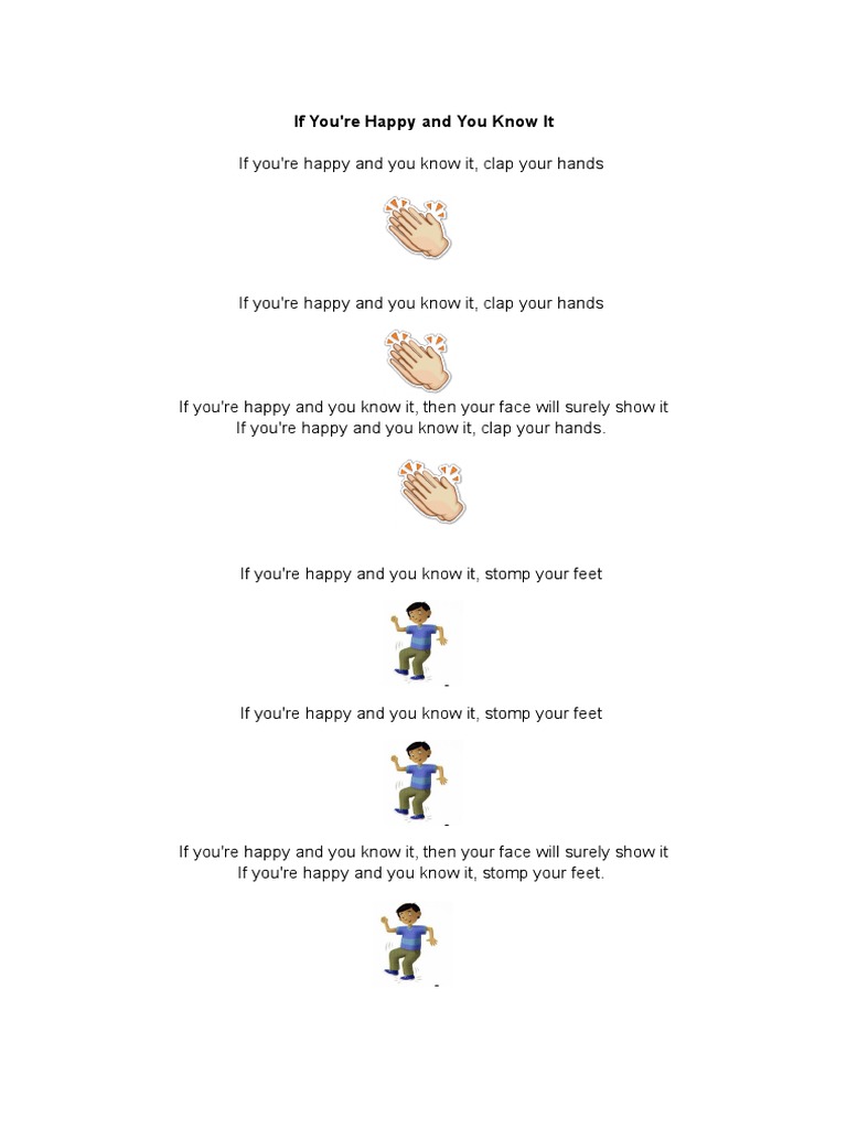 If You're Happy and You Know It | PDF | Foreign Language Studies