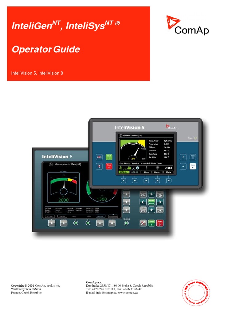 IGS-NT InteliVision 5-8 Operator Guide | PDF | Button (Computing) | Portable Document Format