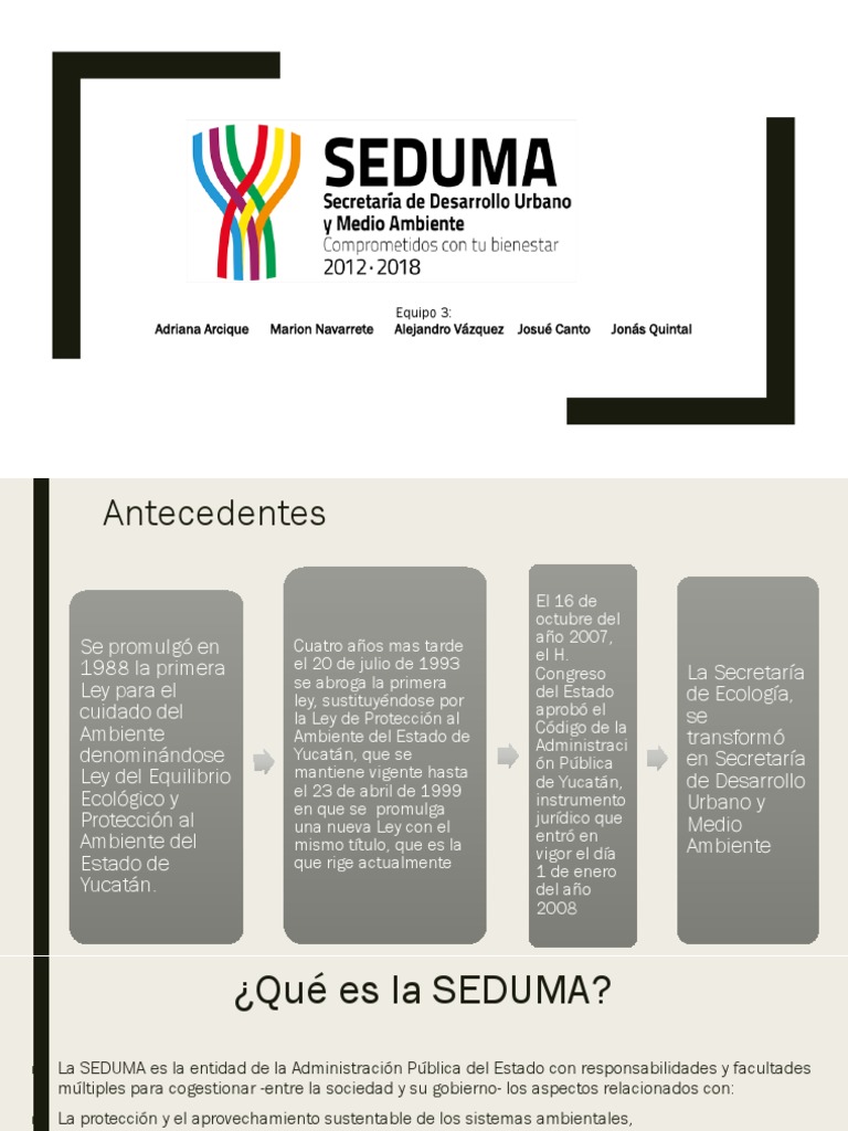 Seduma | Planificación urbana | Desarrollo sostenible