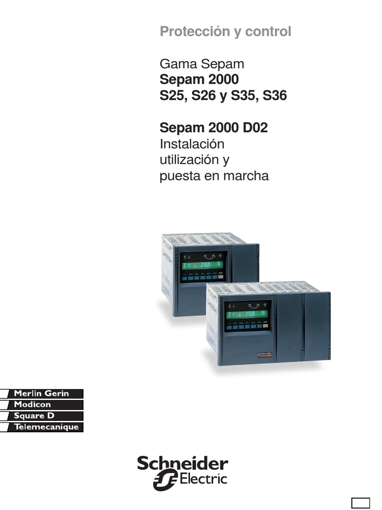 Instalación y Utilización Sepam 2000 PDF | PDF | Hardware de la ...