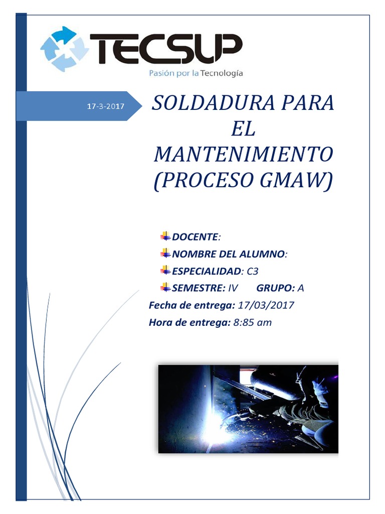 Informe Gmaw | PDF | Soldadura | Construcción
