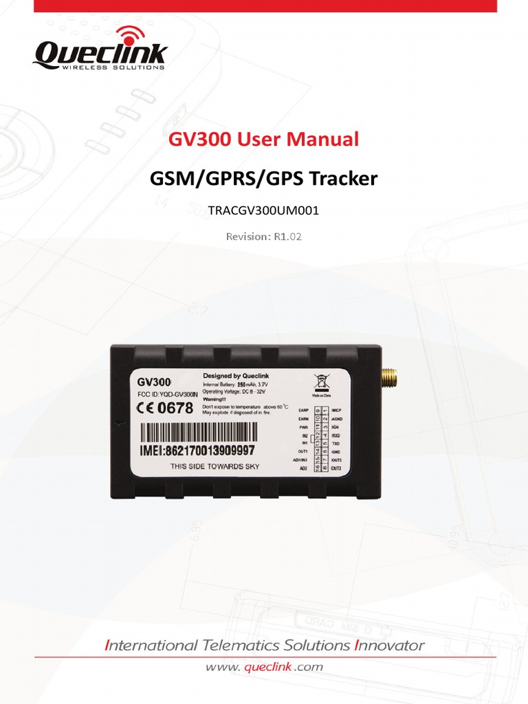 GV300 User Manual R1.02 | PDF | Digital Electronics | Antenna (Radio)