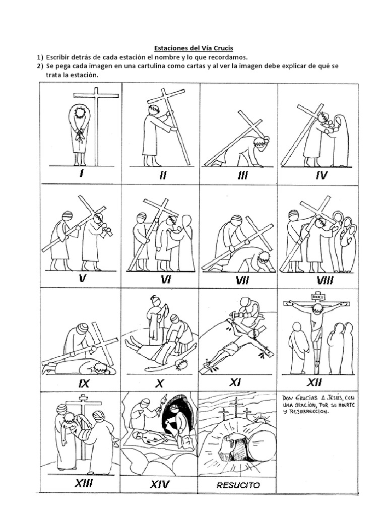 Estaciones Del Vía Crucis | PDF