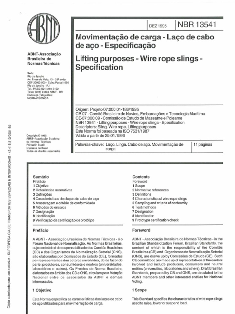 NBR 13541 PDF | PDF