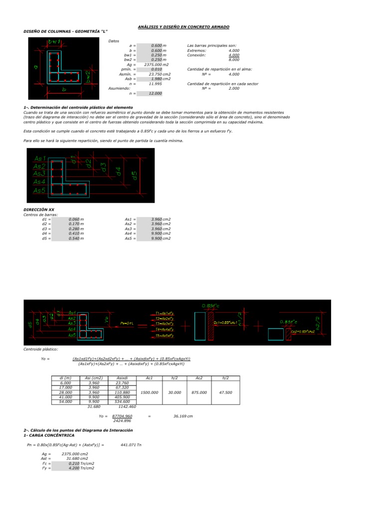 Diseño de Columnas L | Descargar gratis PDF | Ingeniero civil ...