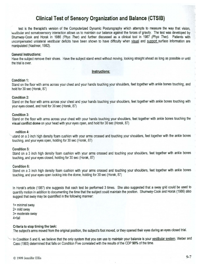 Ctsib PDF | PDF