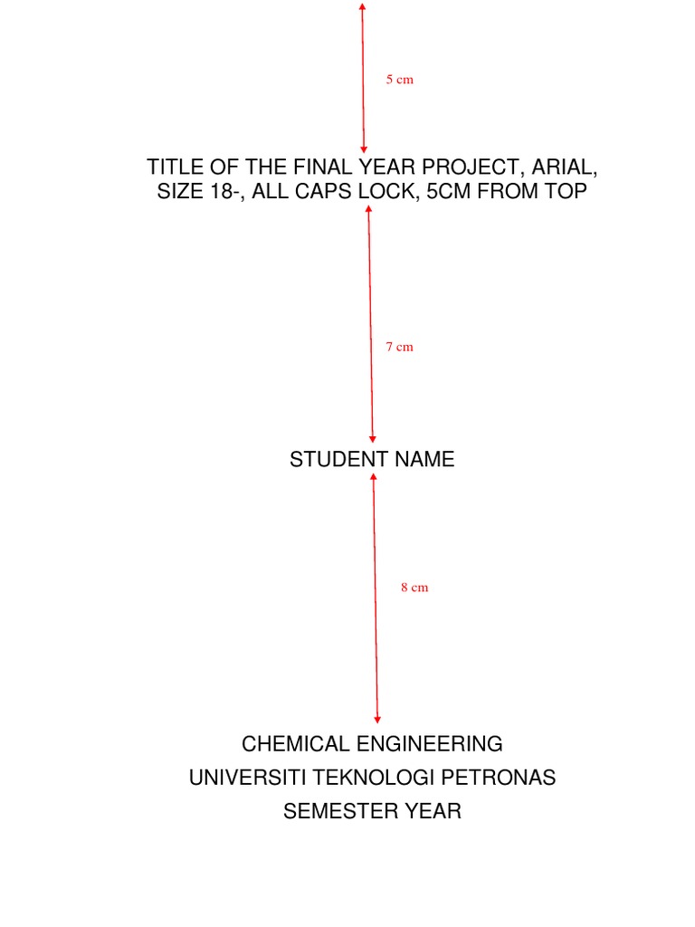 Chemical Engineering FYP Guide | PDF | Citation | Thesis
