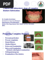 Clinical and Laboratory Steps in Complete Denture Construction | PDF ...