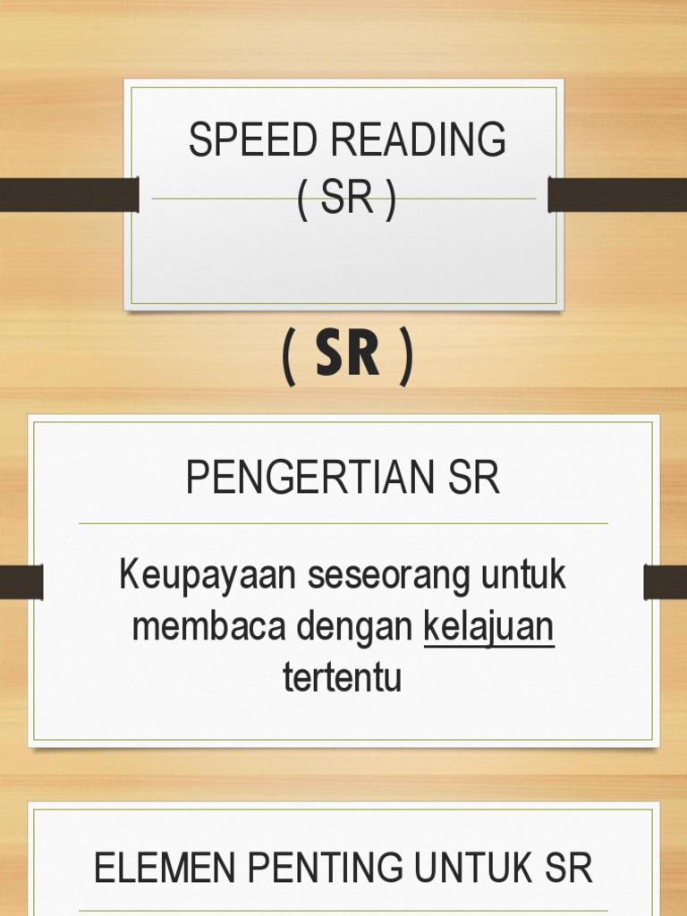 Speed Reading | PDF