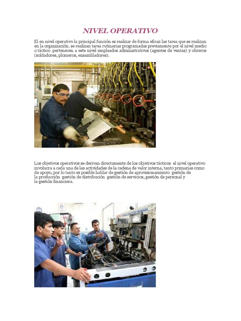 Nivel Operativo | PDF | Crecimiento personal y profesional