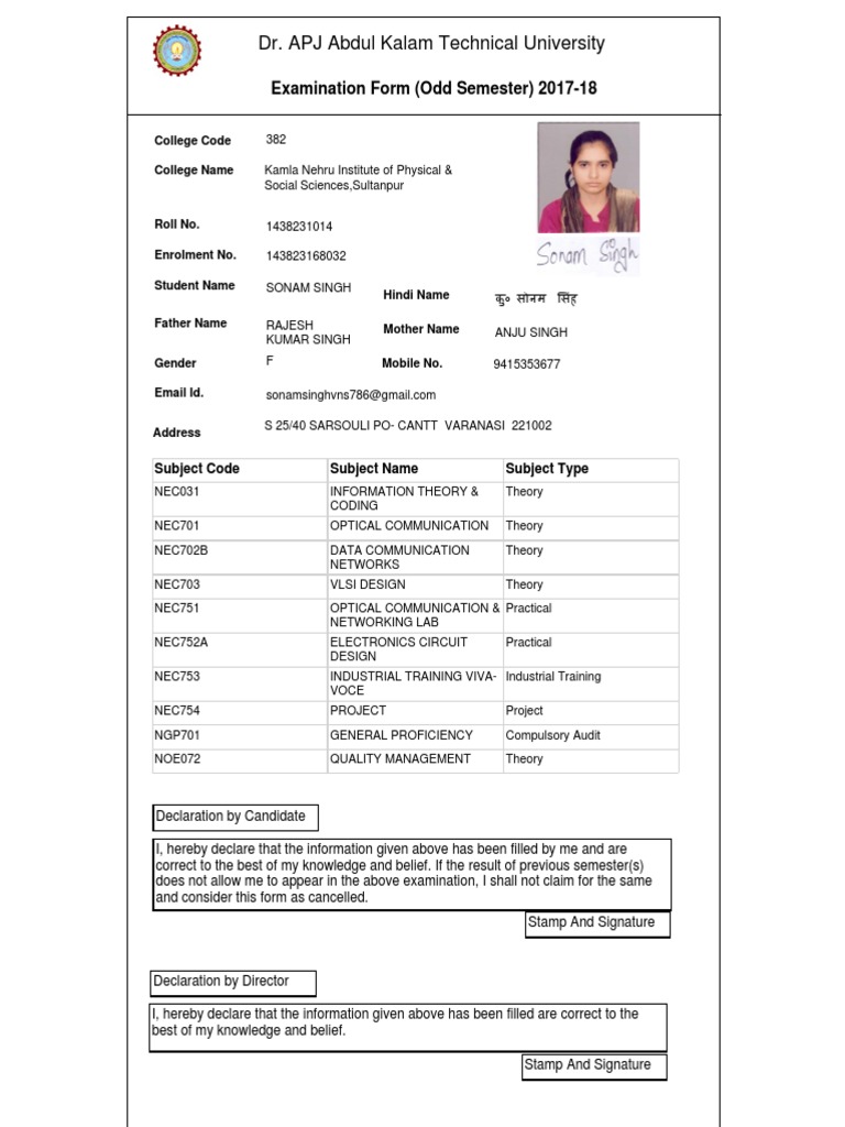 Sonam Form PDF | PDF