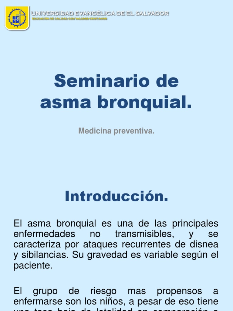 Manejo y Prevención del Asma Bronquial | PDF | Asma | Tos