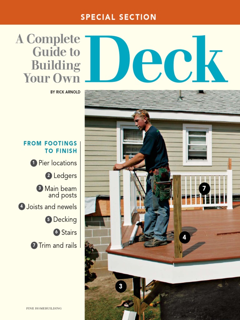 Complete Guide to Deck Building | PDF | Stairs | Framing (Construction)