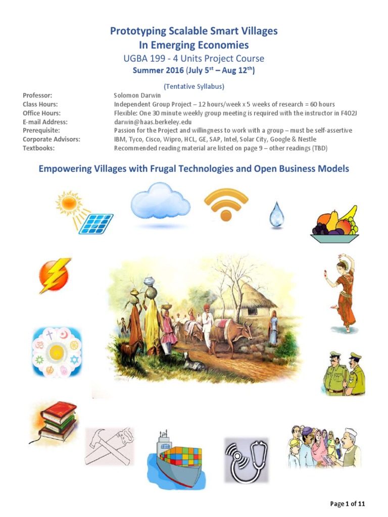 Prototyping Smart Villages in India | PDF | Internet Of Things ...