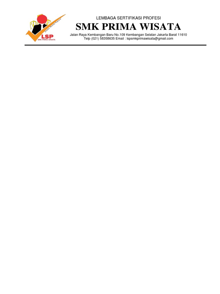 Kop Surat LSP | PDF